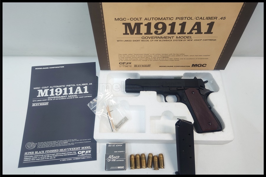 Yahoo!オークション - 東京)MGC M1911A1 ガバメントモデル HWモデルガ...