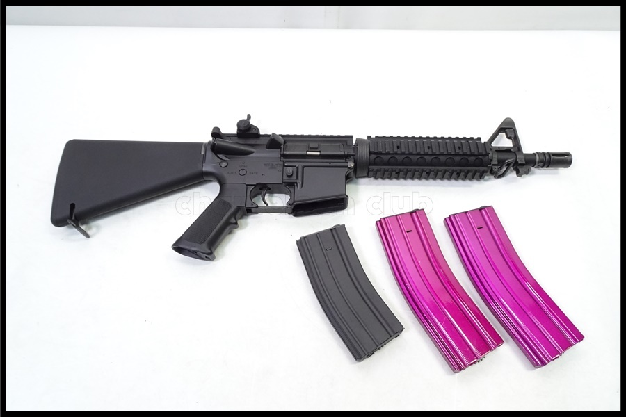 Yahoo!オークション - 東京)東京マルイ M4 CRW HC ハイサイクル電動ガ...