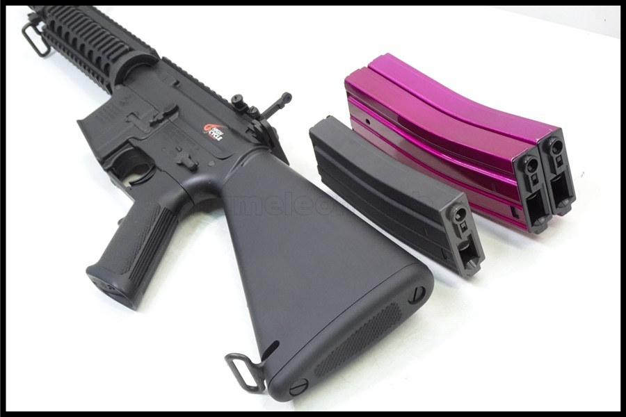 Yahoo!オークション - 東京)東京マルイ M4 CRW HC ハイサイクル電動ガ...