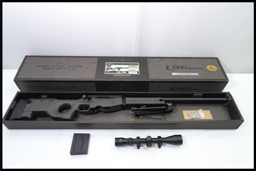 Yahoo!オークション - 東京)東京マルイ L96 AWS OD ボルトアクション ...