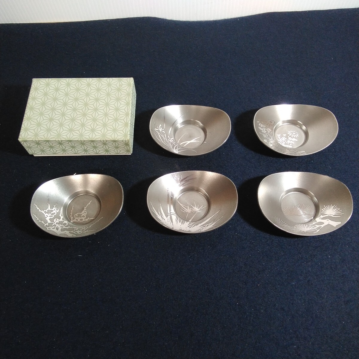 Yahoo!オークション - z55 茶托 乾茂號造 錫製 茶道具