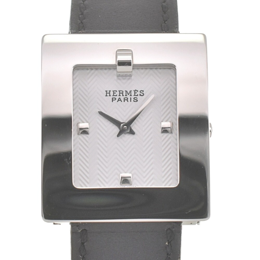 Yahoo!オークション - エルメス HERMES BE1.210 ベルト ウォッチ SS/レ...