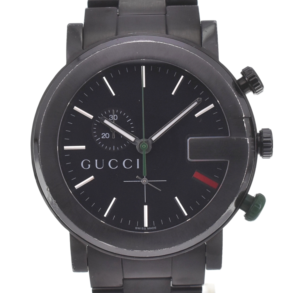 グッチ GUCCI 101M CHR/YA101331 Gクロノ クォーツ メンズ N#140328(男性用)｜売買されたオークション情報、yahooの商品情報をアーカイブ公開 ...