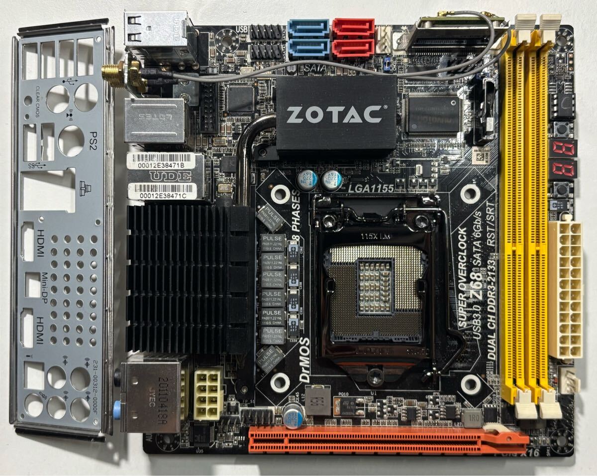 Yahoo!オークション - ZOTAC Z68-ITX WiFi LGA1155 ITX マザーボード