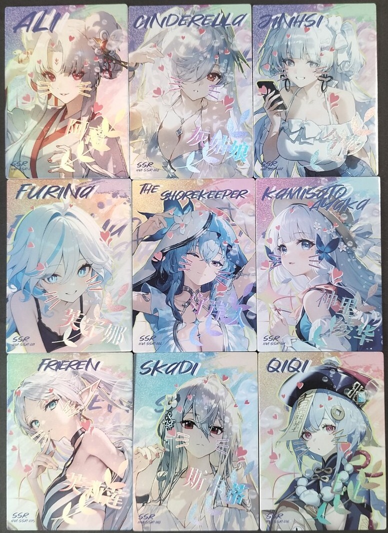 Yahoo!オークション - A3 銀髪 美女 ACGカード セクシーカード 巨乳 美...