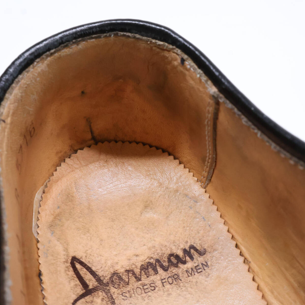 Yahoo!オークション - 1円 Jarman ジャーマン ブラック プレーントゥダ...