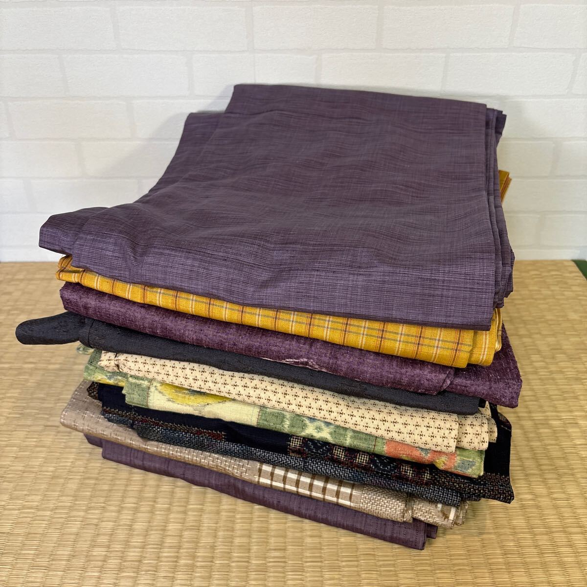 Yahoo!オークション - 紬 着物 まとめて 10品 A812