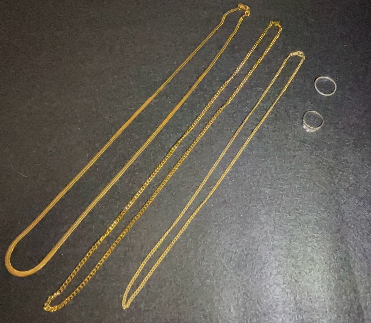 Yahoo!オークション - 【遺品整理品】 K18刻印 真贋不明 18KGP シルバ...