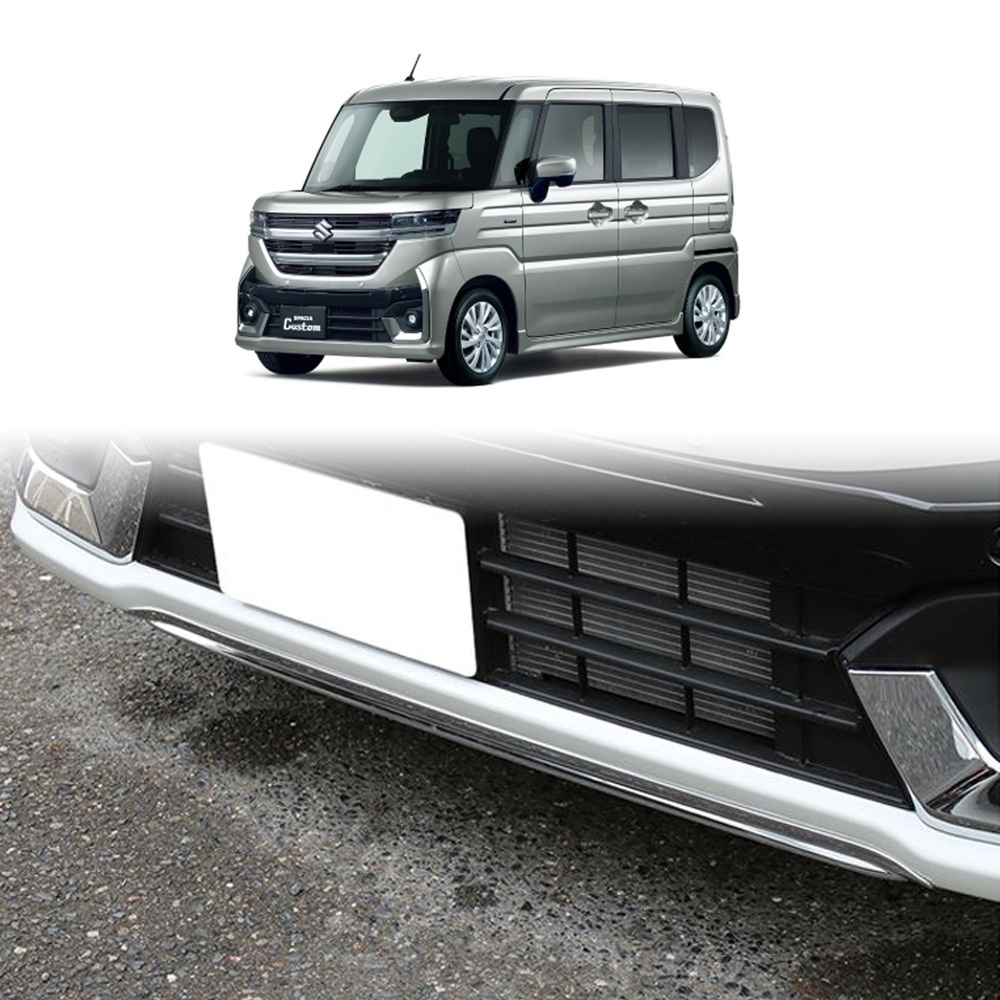 Yahoo!オークション - 鏡面仕上げ メッキ フロントバンパー ガーニッシ...