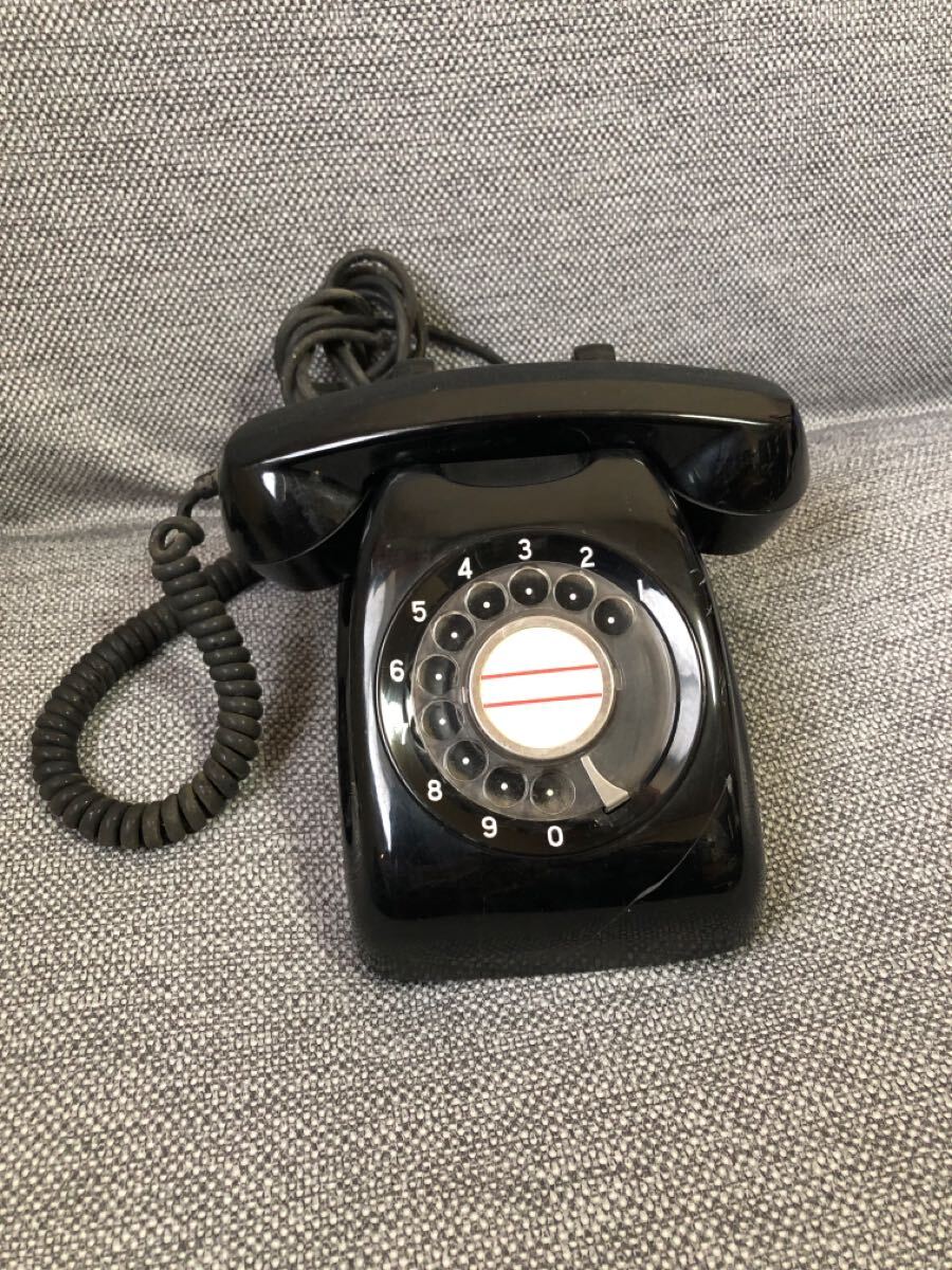 Yahoo!オークション - ダイヤル式電話機 黒電話 600-A2 電電公社 昭和...
