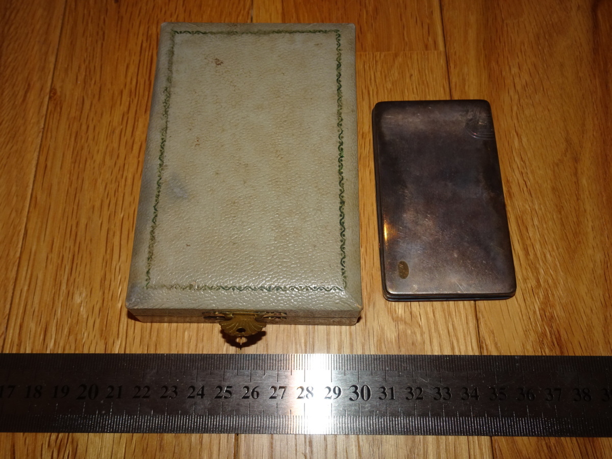 Yahoo!オークション - Rarebookkyoto o244 台北台湾 総督府 純銀煙草箱...