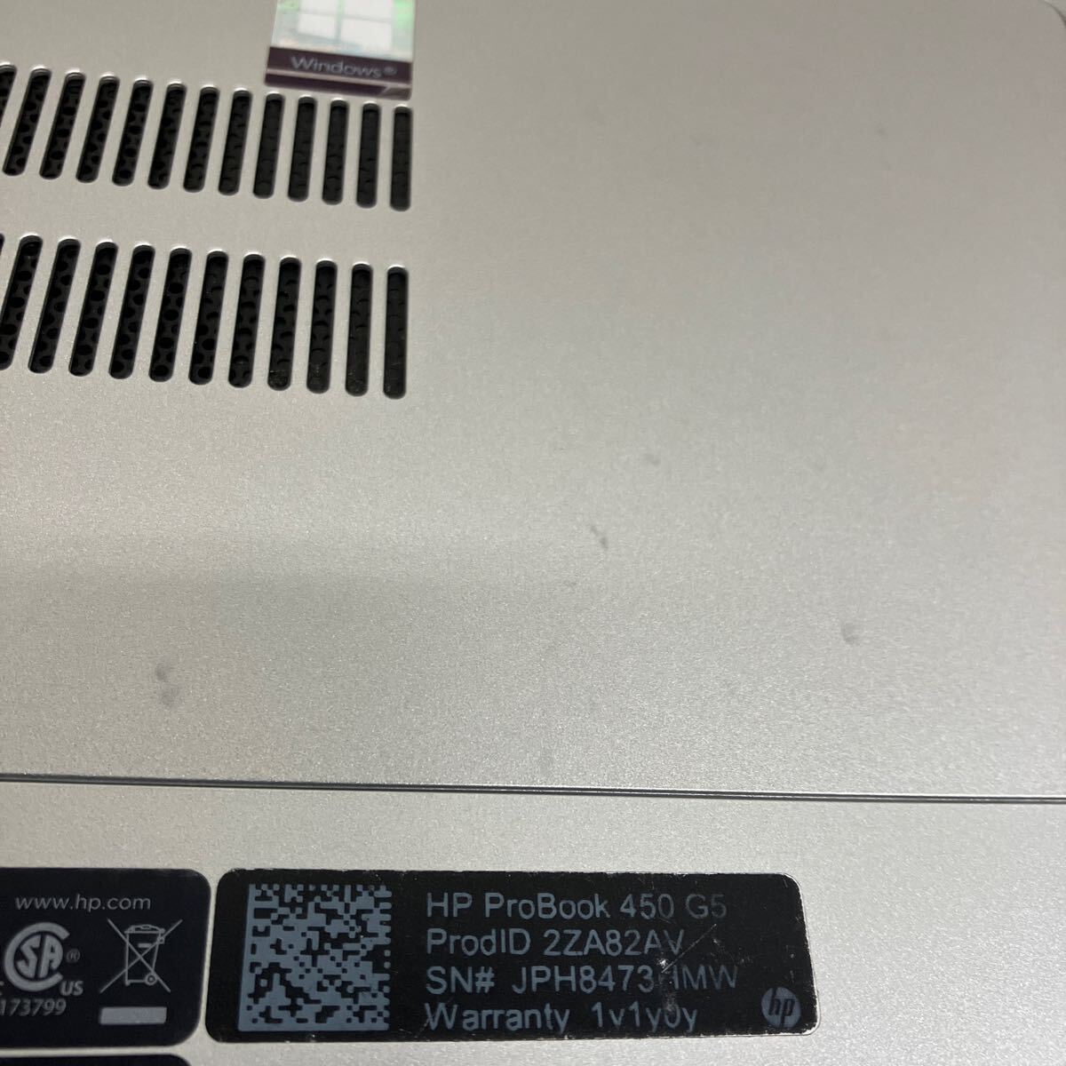 Yahoo!オークション - Q154 HP ProBook 450 G5 Core i5 7200U メモリ 4...