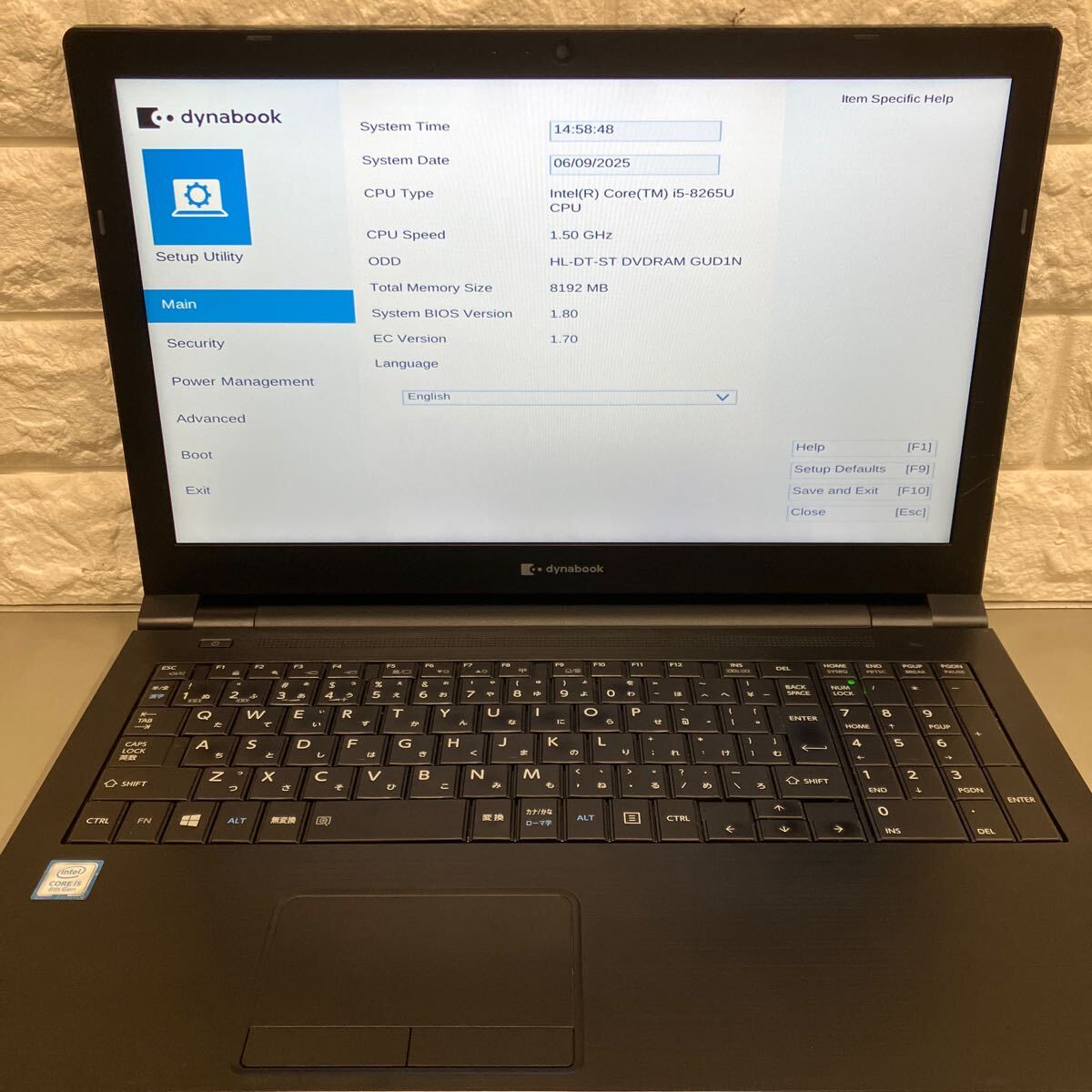 Yahoo!オークション - Q184 TOSHIBA dynabook B65/ER A6BSERL8LA21 Cor...