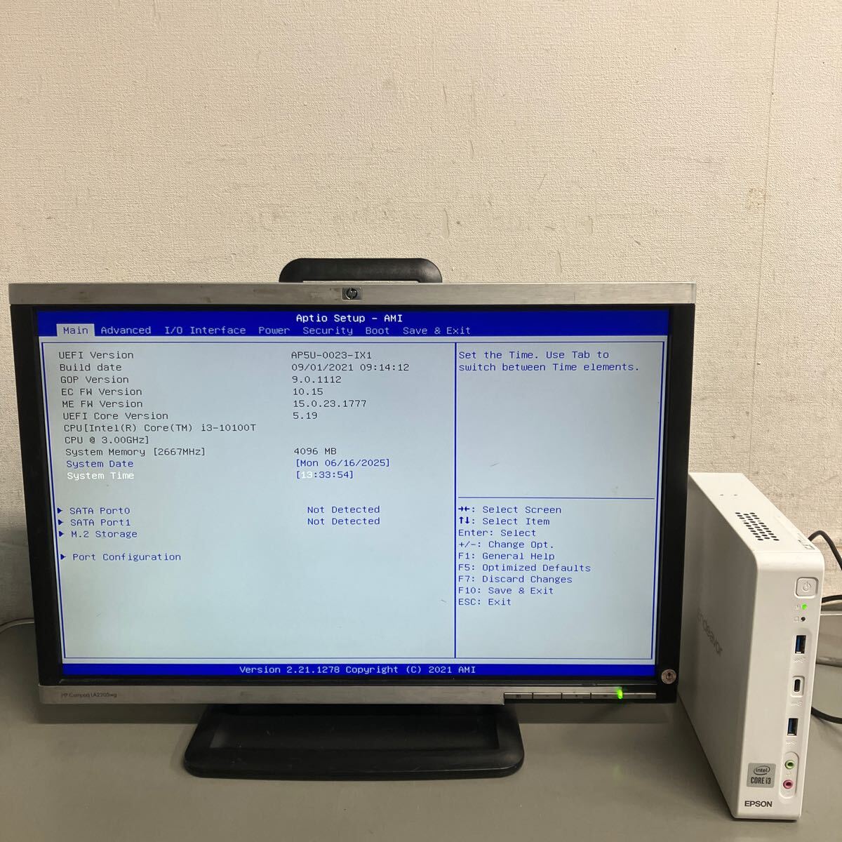 Yahoo!オークション - S133 EPSON Endeavor ST200E Core i3 10100T メ...