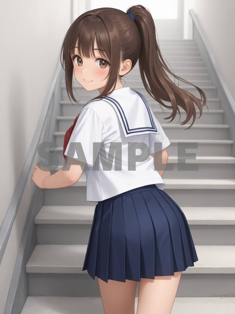 Yahoo!オークション - A1-013 1点物 A4 ポスター オリジナル 美少女 AI...