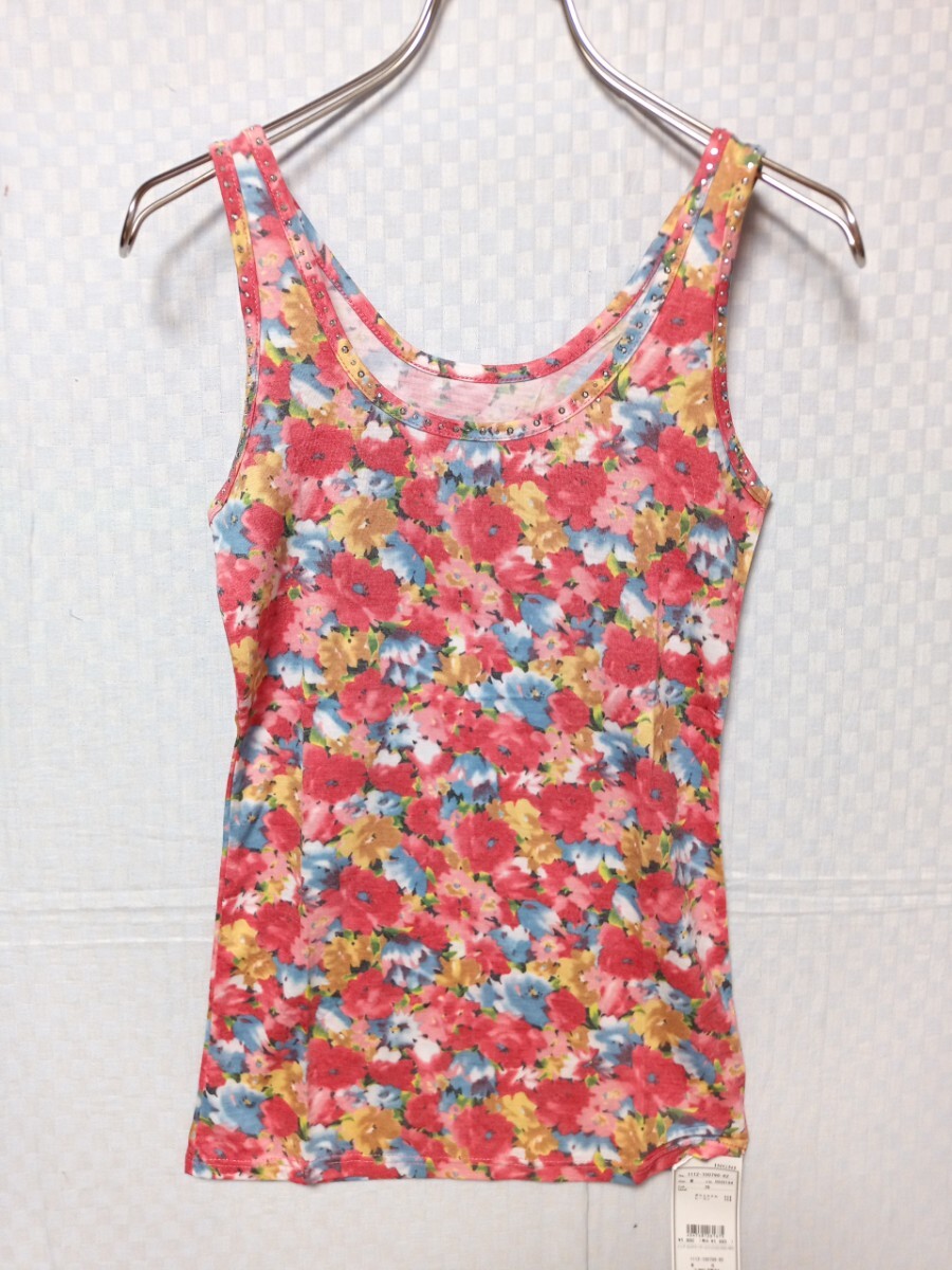 Yahoo!オークション - 1497 INGNI ビジューメタル付花柄タンクトップ ...