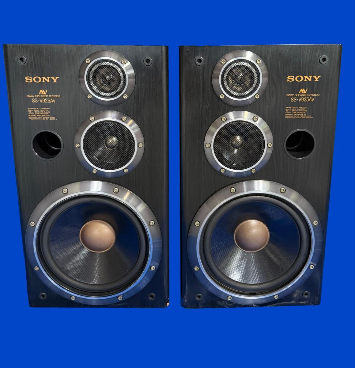Yahoo!オークション - SONY SS-V925AV 3WAY スピーカー ペア ソニー 中...