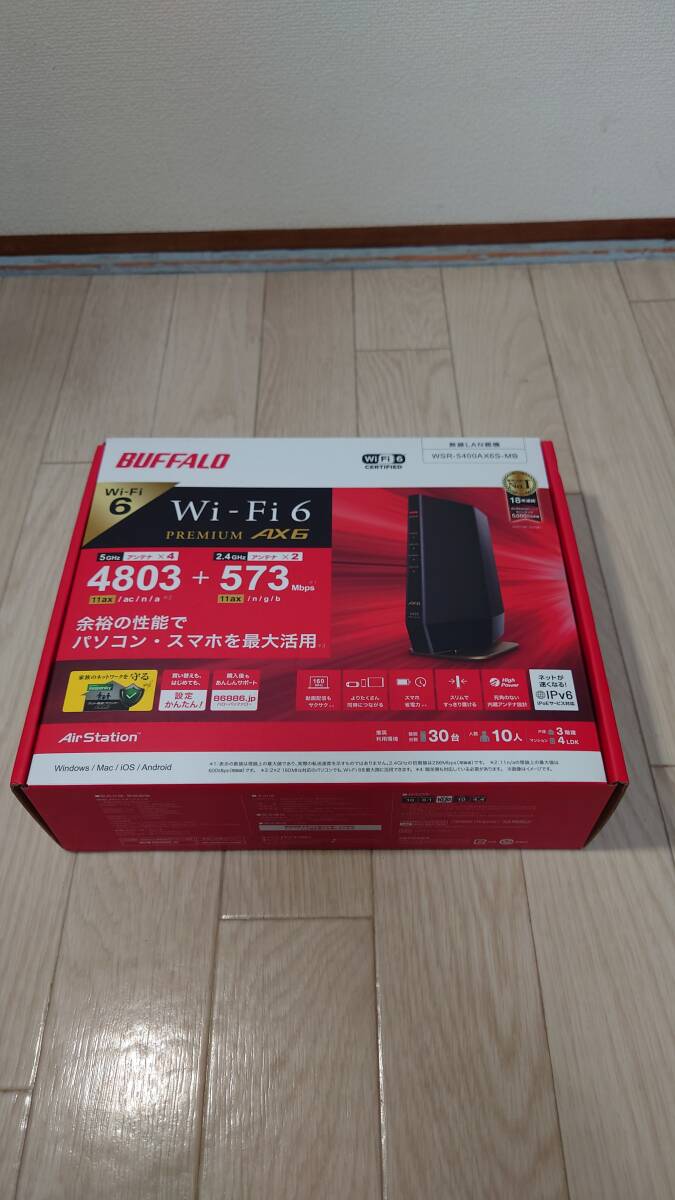 Yahoo!オークション - 美品 BUFFALO バッファロー WSR-5400AX6S-MB Wi...