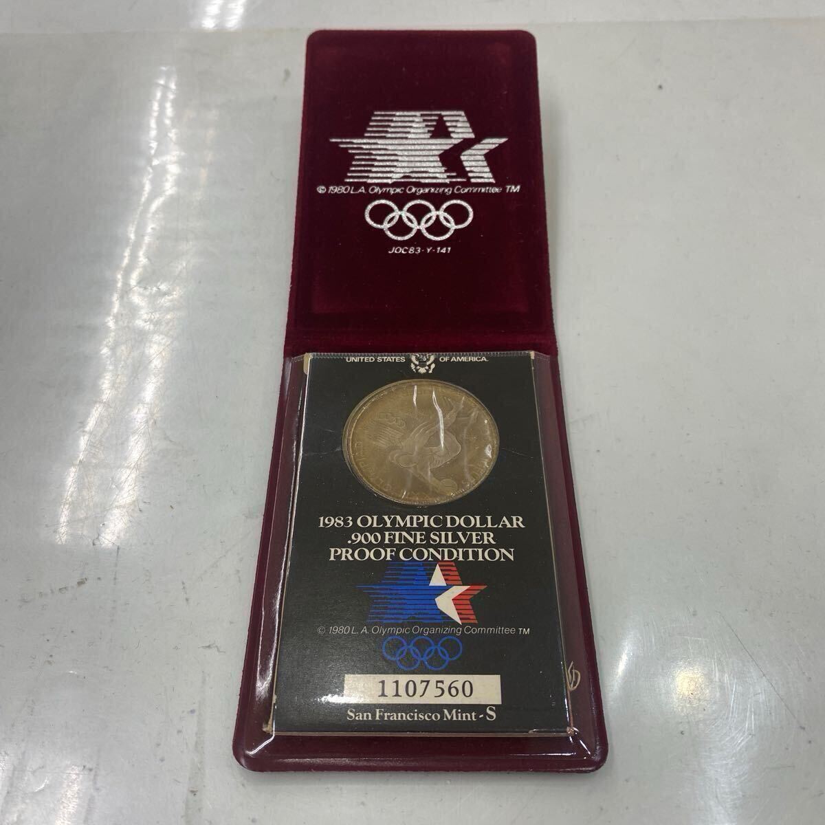 Yahoo!オークション - イ) ロサンゼルスオリンピック記念1ドル銀貨 198...