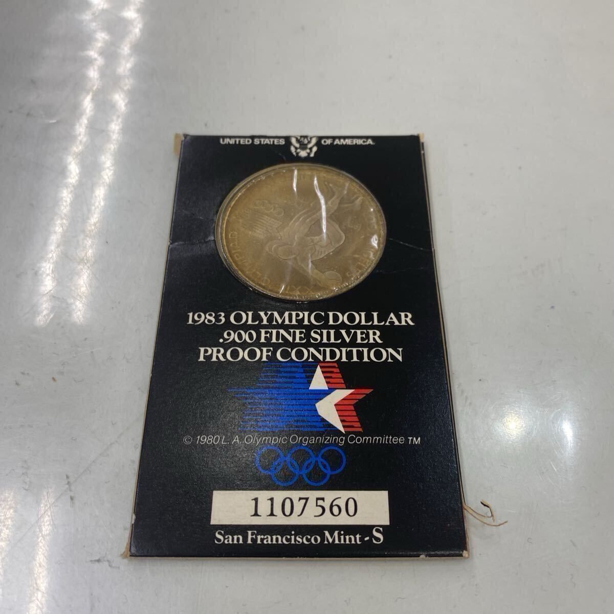 Yahoo!オークション - イ) ロサンゼルスオリンピック記念1ドル銀貨 198...