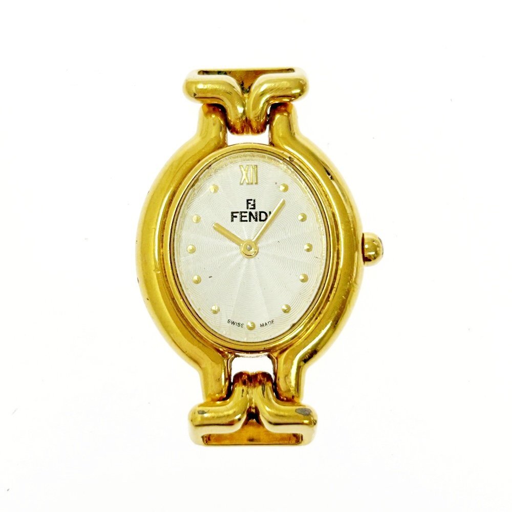 Yahoo!オークション - FENDI フェンディ 640L GP シルバー文字盤 クオ...