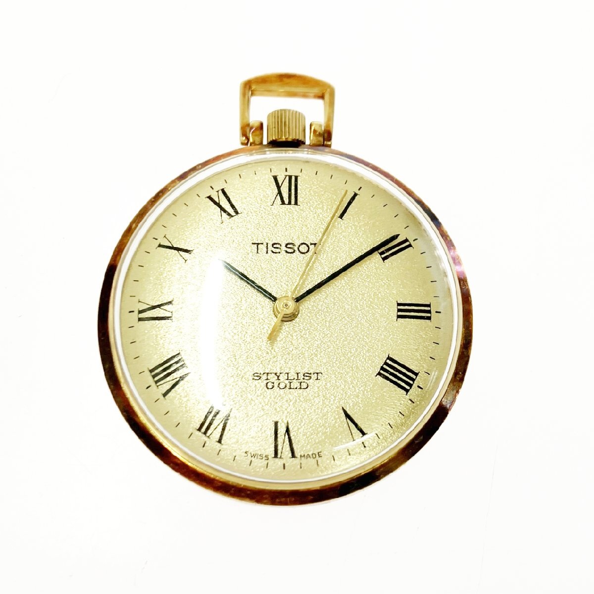 1円スタート アンティーク TISSOT ティソ STYLIST GOLD ゴールド文字盤 手巻き 懐中時計 427148(ティソ)｜売買されたオークション情報、yahooの商品情報を ...