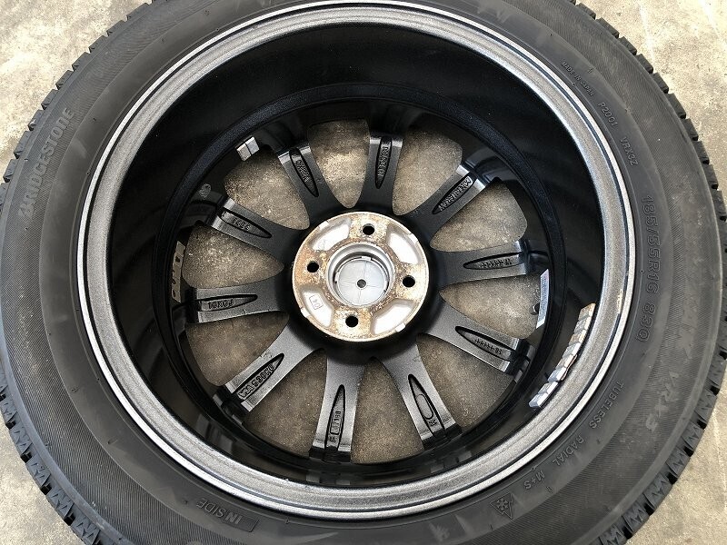 Yahoo!オークション - (WW7D006TA)アルミ付 16x6J 4穴 100 + BRIDGESTO...