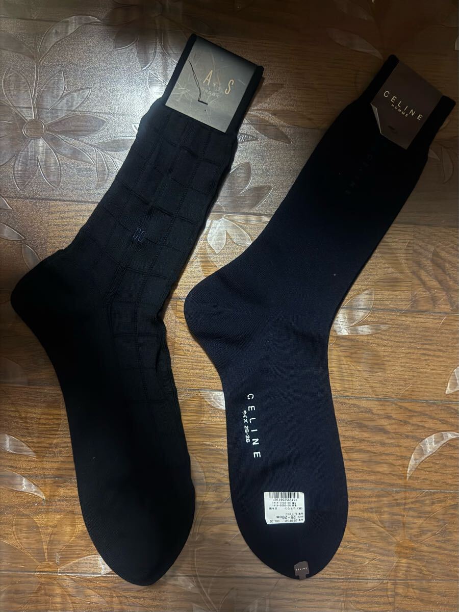 Yahoo!オークション - CELINE 25〜26cm DAKS 25cm 靴下