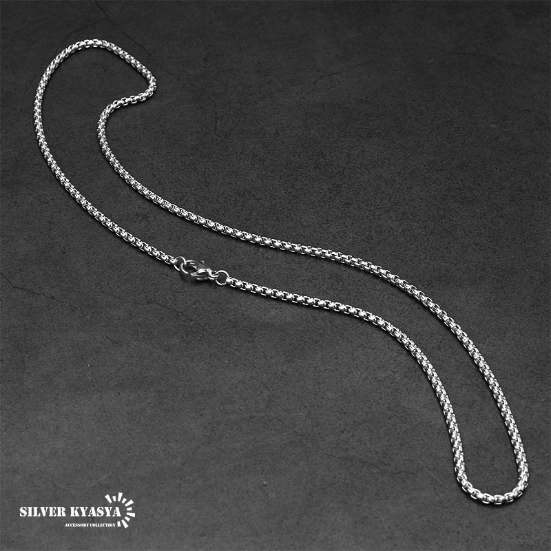 Yahoo!オークション - (4mm 45cm) ステンレス ベネチアンチェーンネッ...