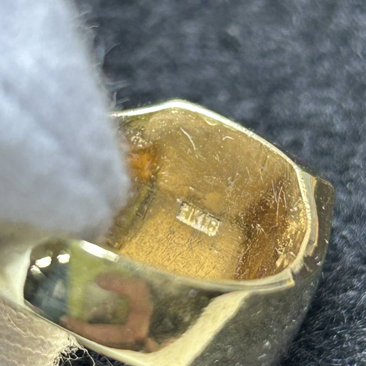 Yahoo!オークション - 【YH-2709】中古品 メンズ リング 指輪 印台 印...