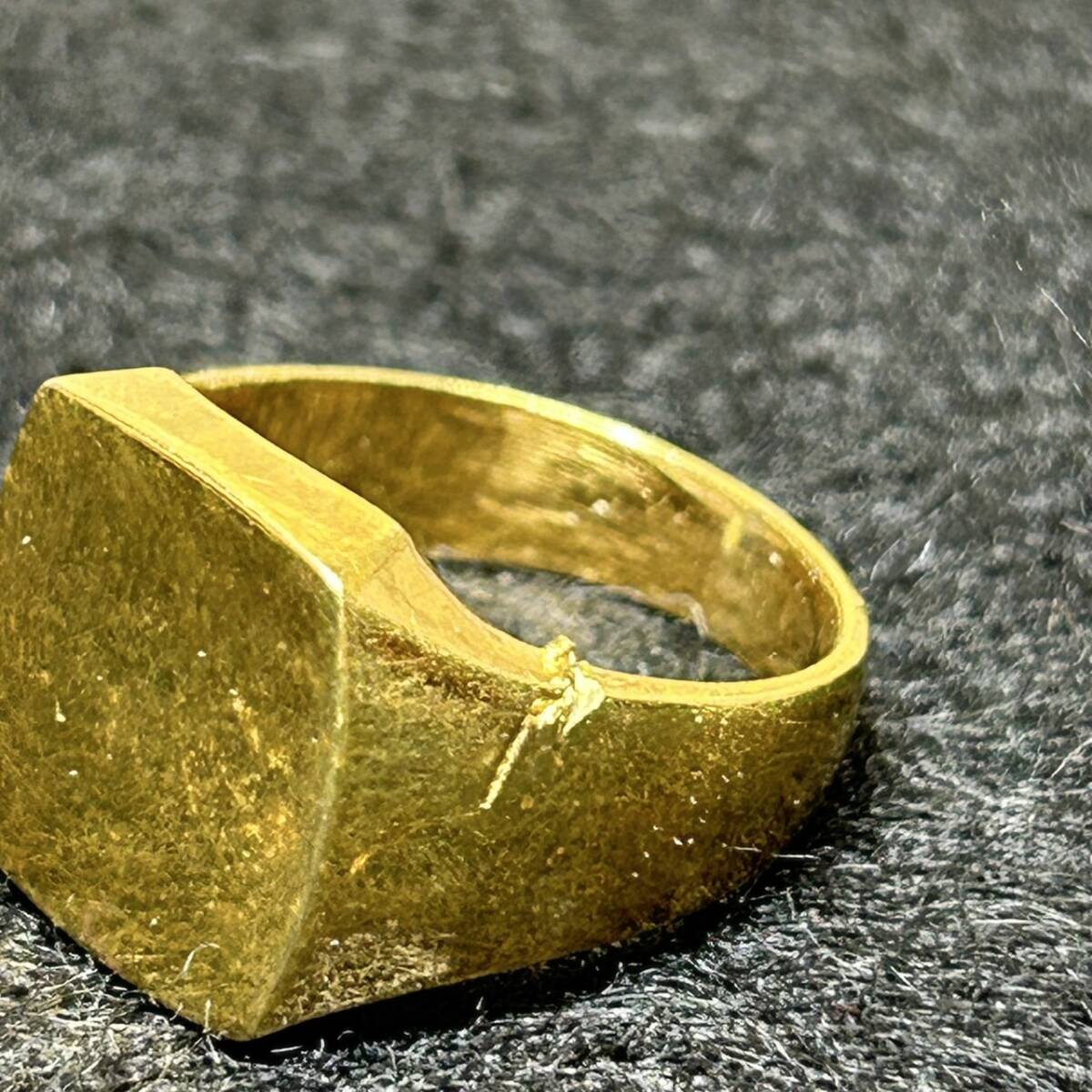 Yahoo!オークション - 【YH-2709】中古品 メンズ リング 指輪 印台 印...