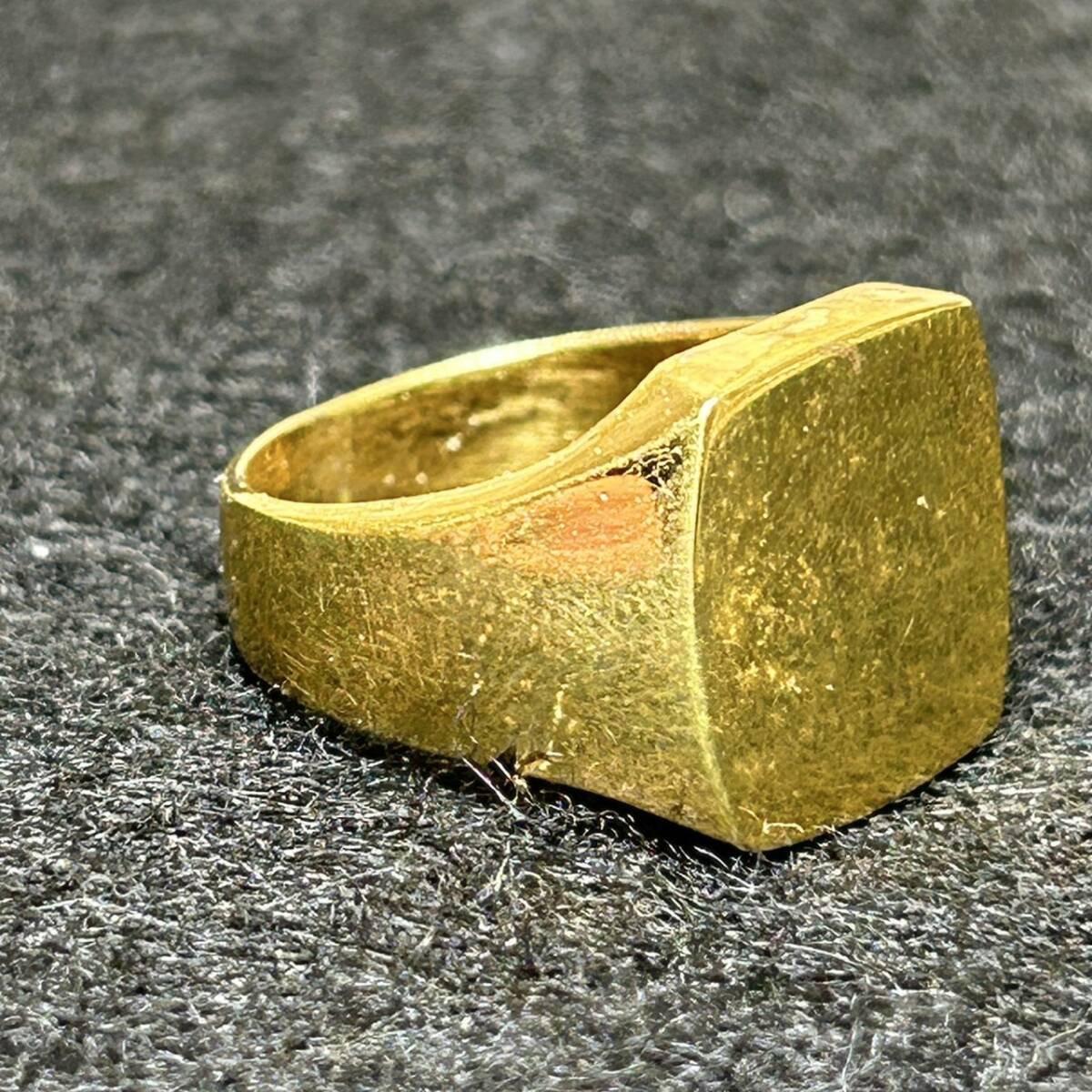 Yahoo!オークション - 【YH-2709】中古品 メンズ リング 指輪 印台 印...