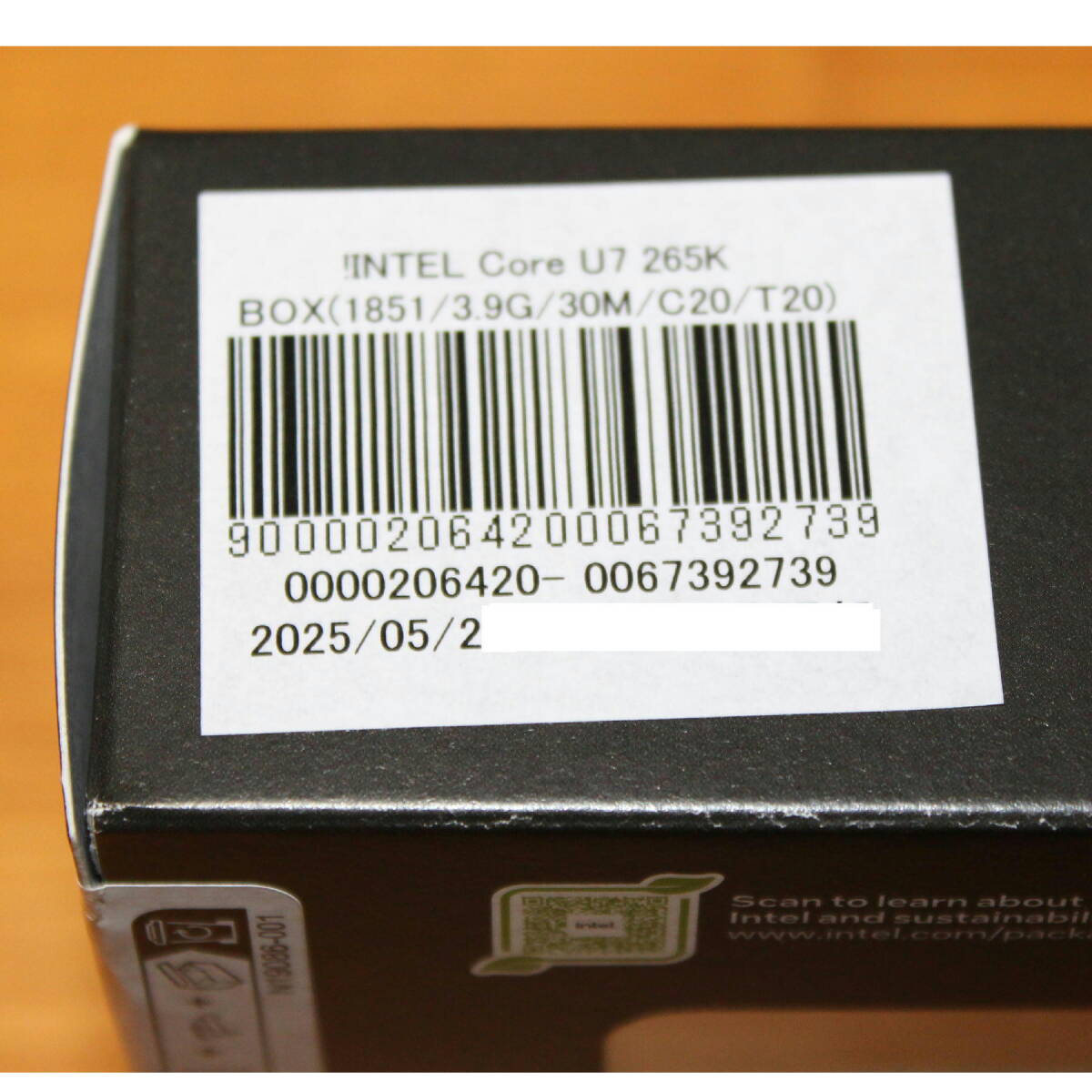 Yahoo!オークション - 新品・未開封 INTEL CPU Core Ultra 7 265K BOX