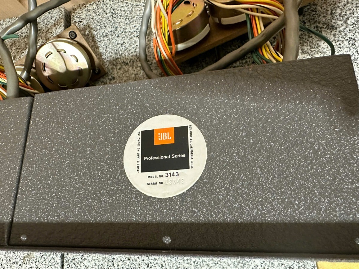 Yahoo!オークション - JBL 3143 ネットワーク2台1ペア JBL 4343から外...