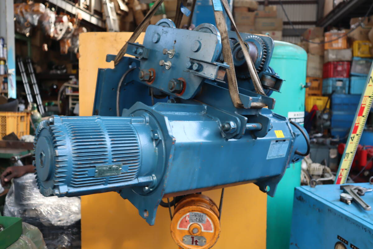 Yahoo!オークション - 明電 電動チェーンブロック・ホイストクレーン 1...