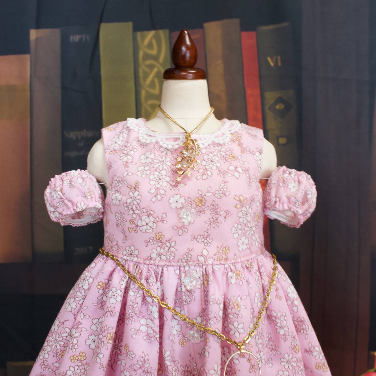 60cmドール SD SDgr DD L胸 OK 対応 ピンク 花柄 ワンピース & 付け袖 & ベルトチェーン 3点 セット ②(その他)｜売買されたオークション情報、yahooの商品情報を ...