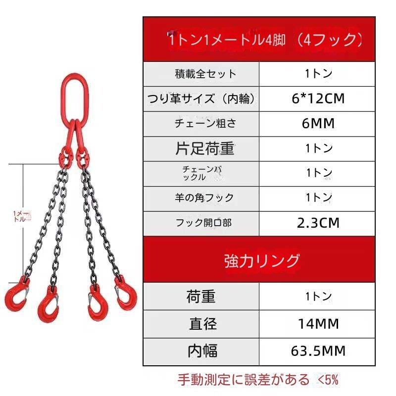 Yahoo!オークション - (A138) 運搬作業用に チェーンスリング スリング...