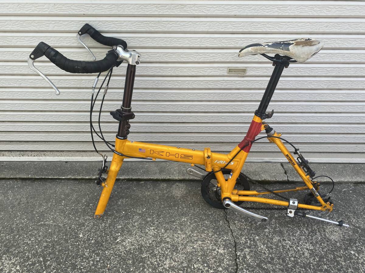Yahoo!オークション - 直接引き取りOK 折りたたみ自転車フレーム KHS F...