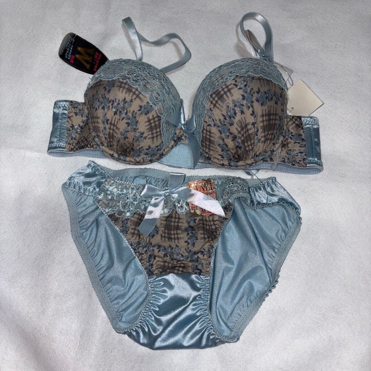 Yahoo!オークション - SANEI ブラショーツ 上下セット A75 M リボン 水...