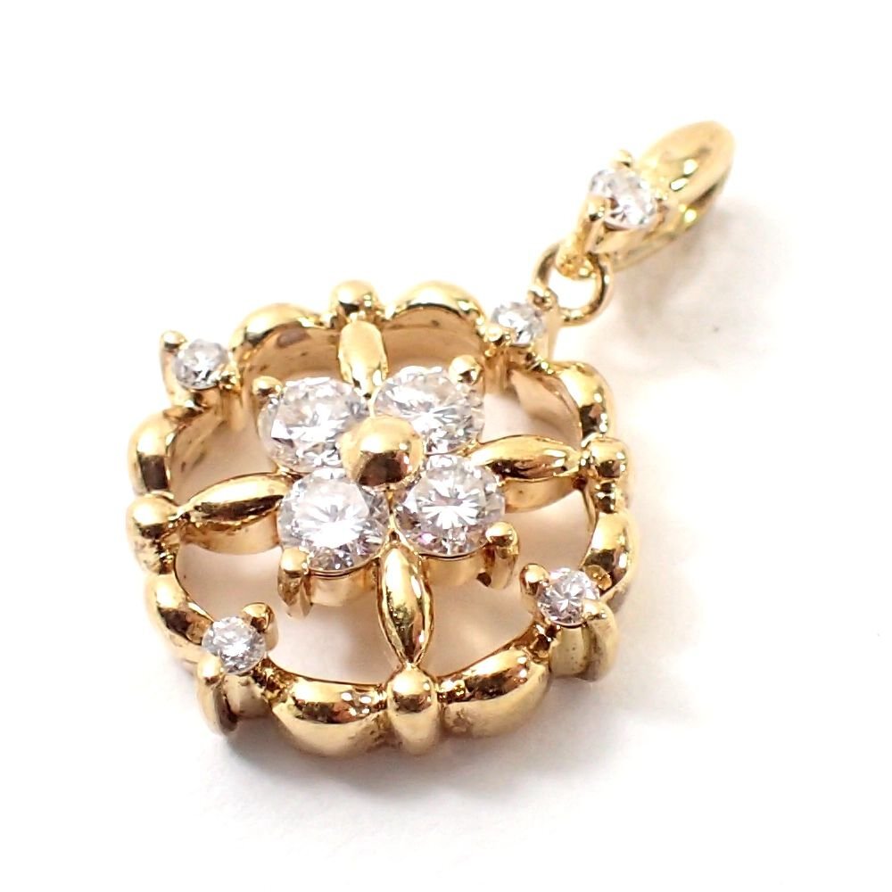 Yahoo!オークション - 【吉村質店】K18ダイヤモンド0.31ctペンダントト...