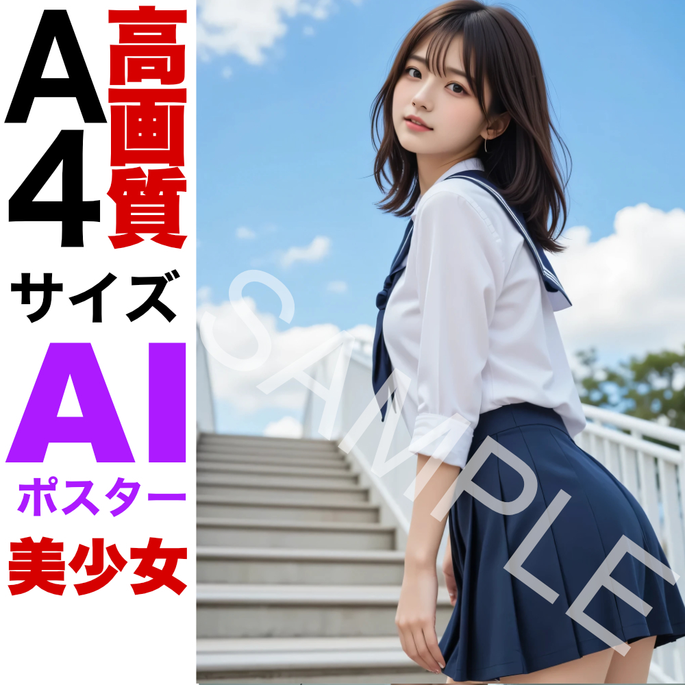 Yahoo!オークション - A177 A4ポスター AI美女 アートポスター コスプ...