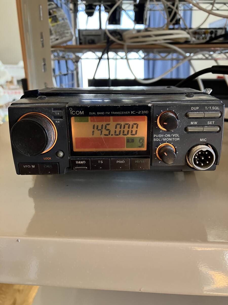 Yahoo!オークション - ICOM IC-2310 144/430MHz モービル機 本体+マイ...