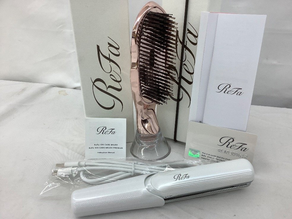 Yahoo!オークション - Refa フィンガーアイロン/イオンケアブラシプレ...