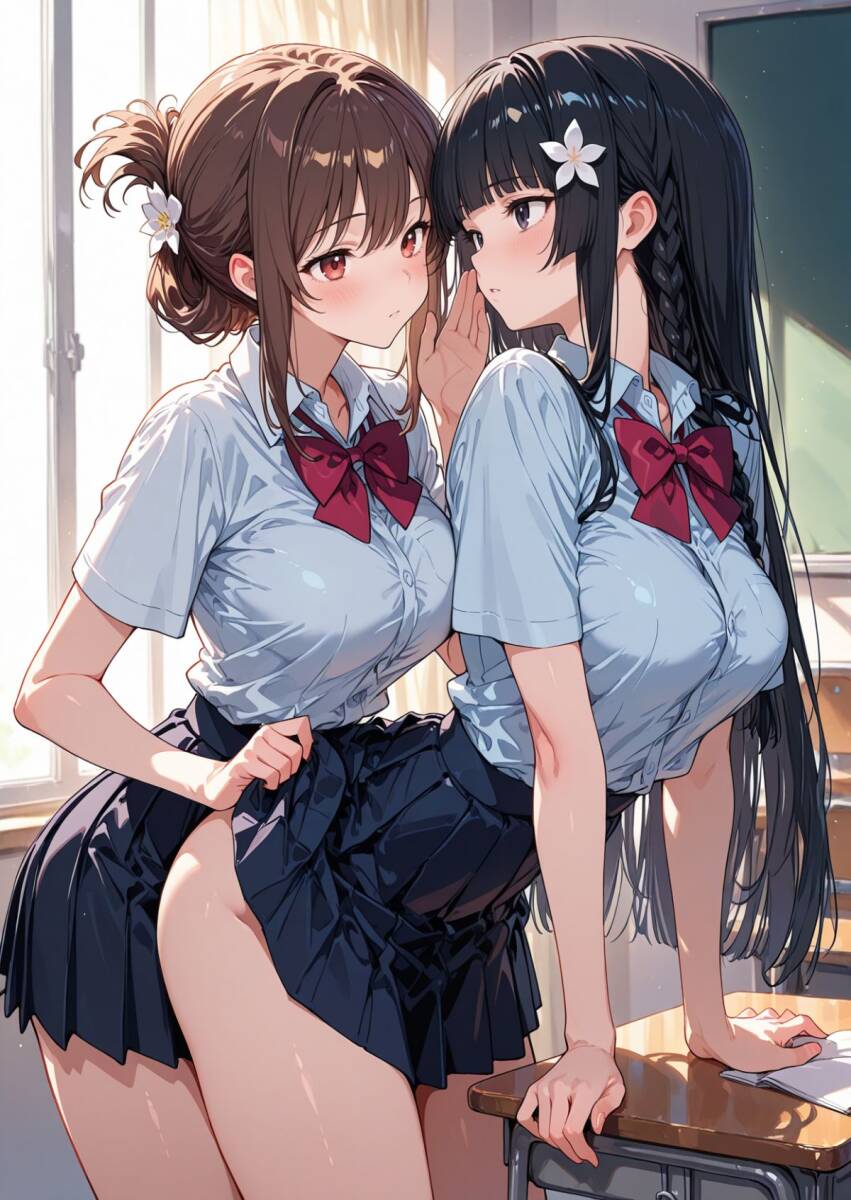 Yahoo!オークション - 彩花＆穂乃香 百合 美少女 美脚 セクシー A4 ポ...