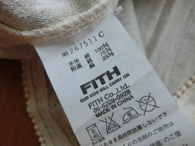 Yahoo!オークション - 美品 フィスFITH ワンピース 145 140