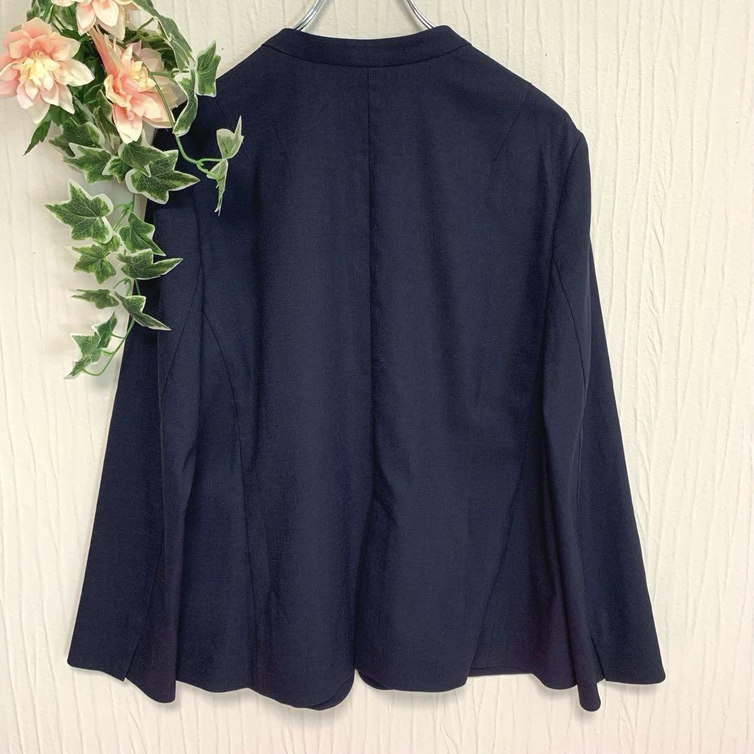 Yahoo!オークション - 美品 23区【23ss/大きいサイズ 4L相当 ノーカラ...