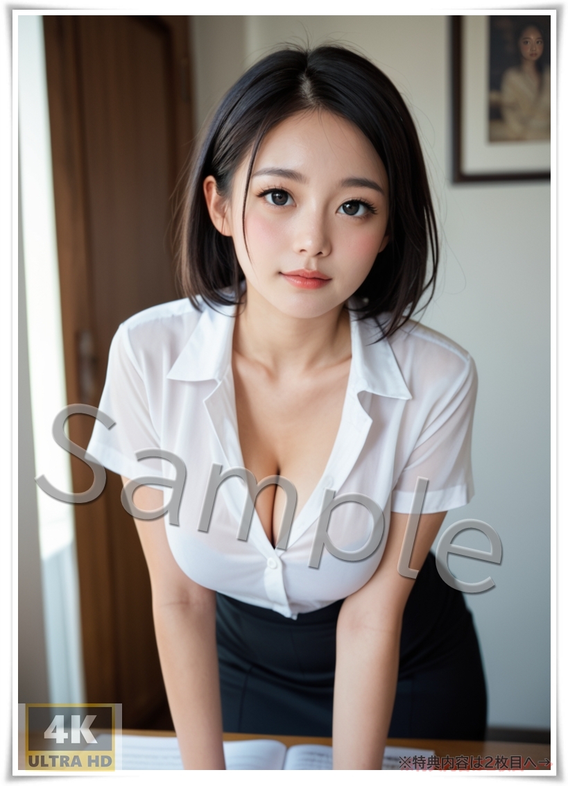 Yahoo!オークション - 一点物・高画質 A4ポスター AI美女 写真 アート ...