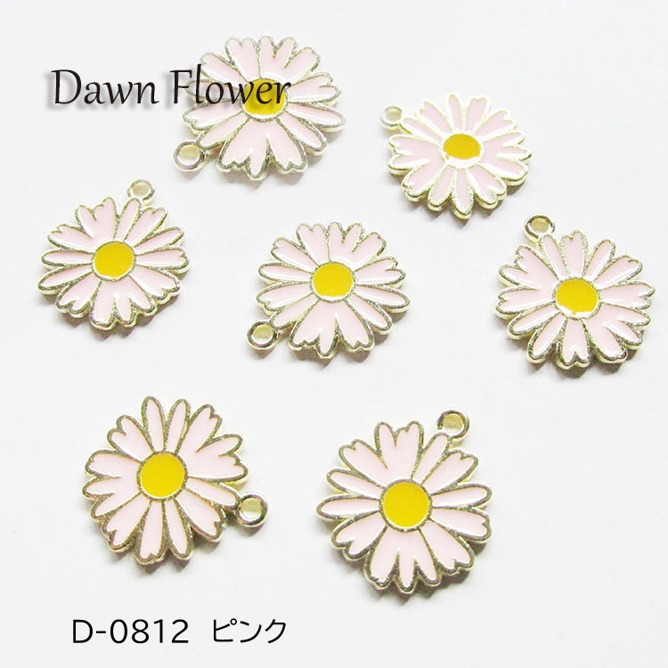 Yahoo!オークション - 【D-0812】9pcs 花 18×16mm ピンク チャーム ハ...