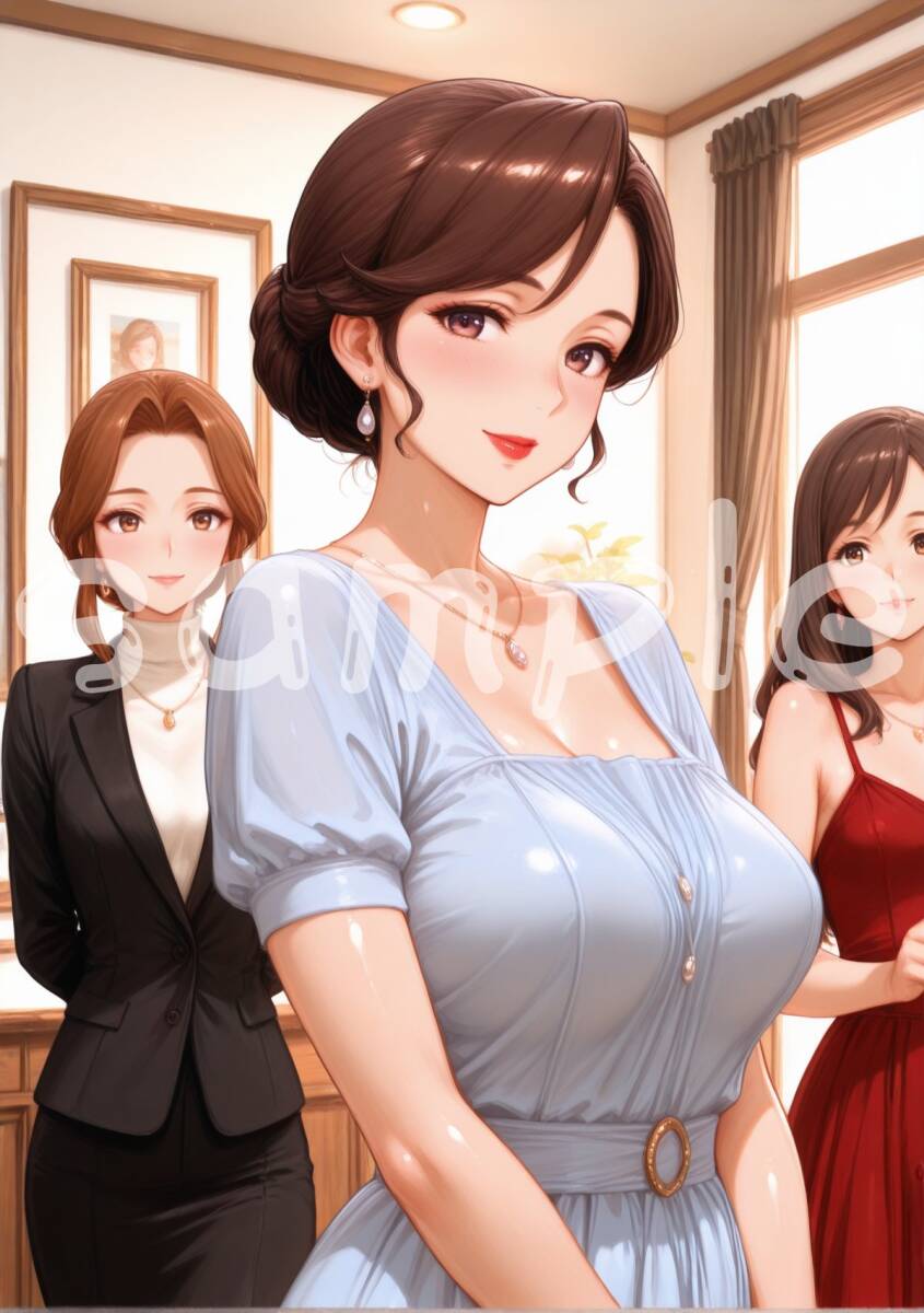 Yahoo!オークション - A4 ポスター アニメ オリジナル アート 美女 同...