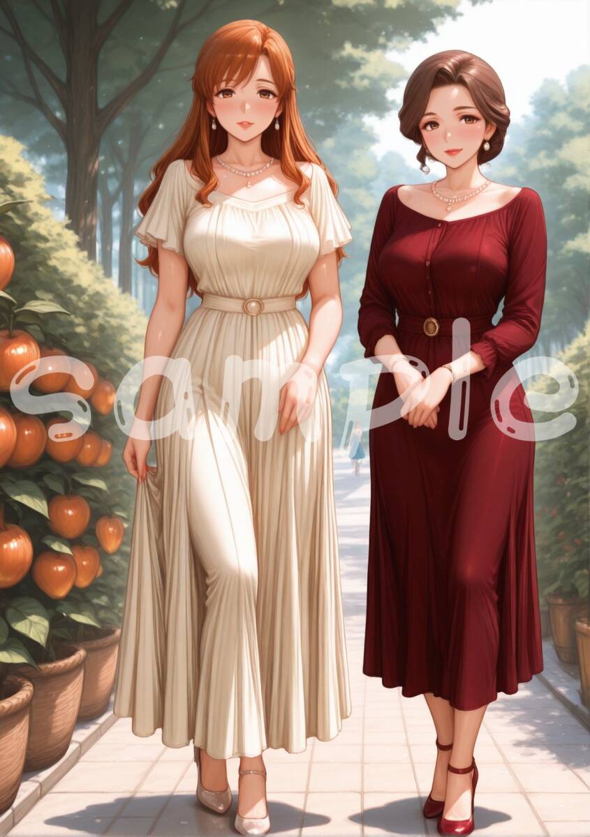 Yahoo!オークション - A4 ポスター アニメ オリジナル アート 美女 同...